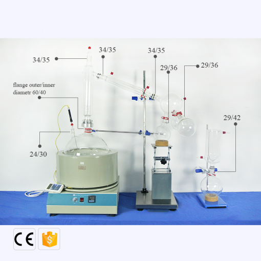 20L Short Path Distillation Equipped With Heating Mantle And Magnetic ...