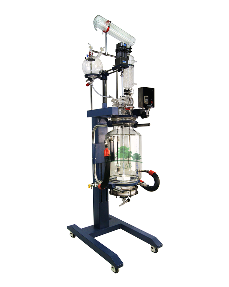 50L Lifting and Rotation Dual Jacketed Glass Reactor - Get Best Price ...