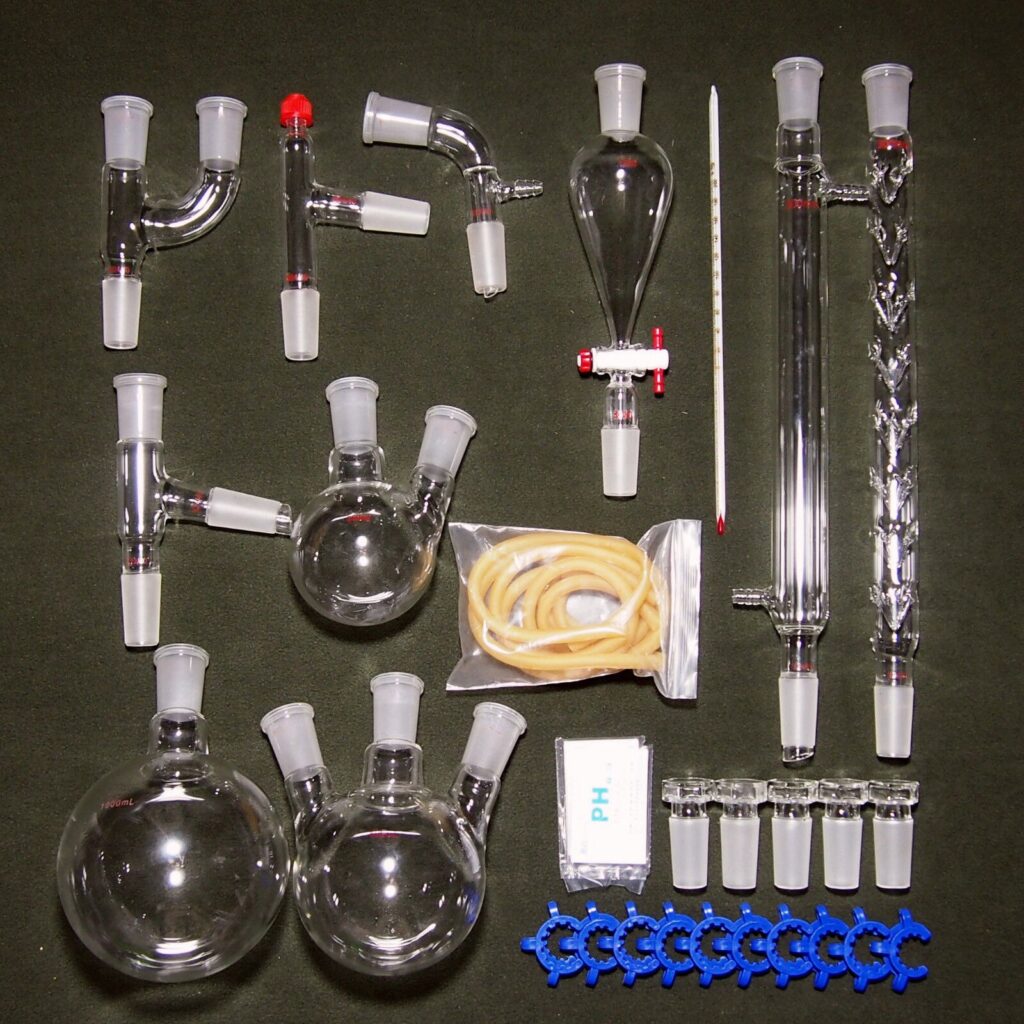 Lab Glass Distillation Kit With 24/29 Glass Still Laboratory Glassware ...