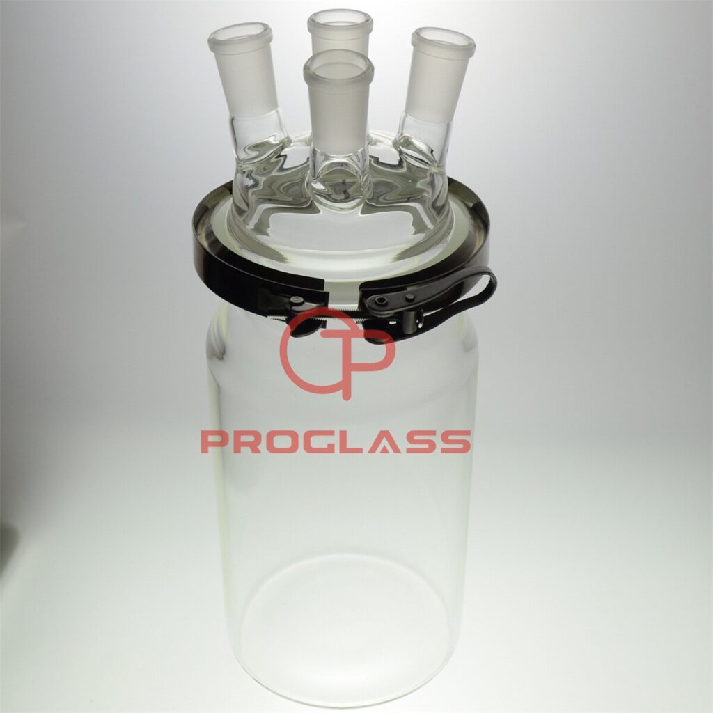 5000ML 24/40 4 Reactor Glass Cylinder 5 L Bottom Laboratory Reaction ...